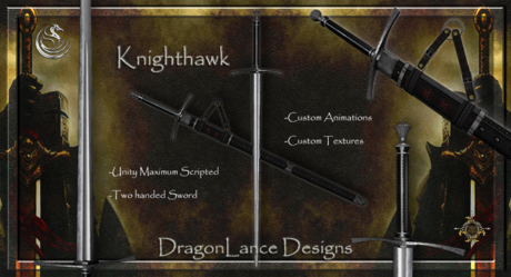 Second Life Marketplace - UM "KNIGHTHAWK" 2-H LONGSWORD